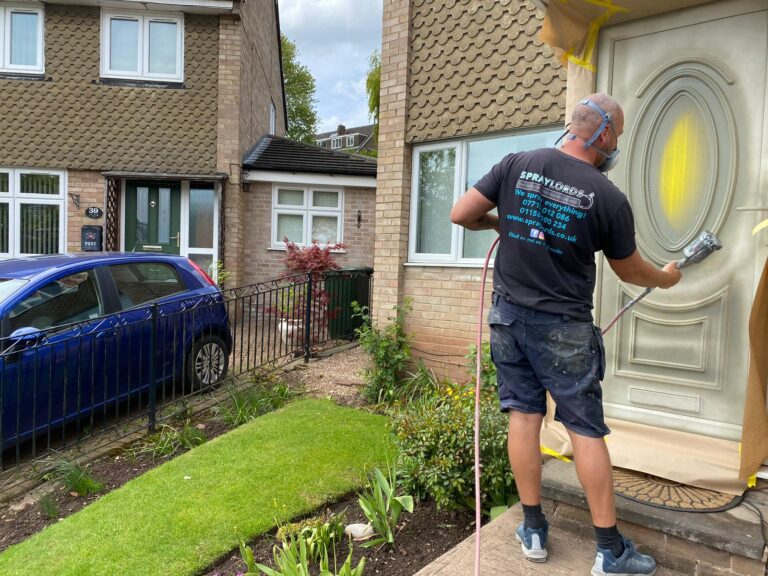 UPVC Door Spraying - Instead of Replacement Doors - Spraylords